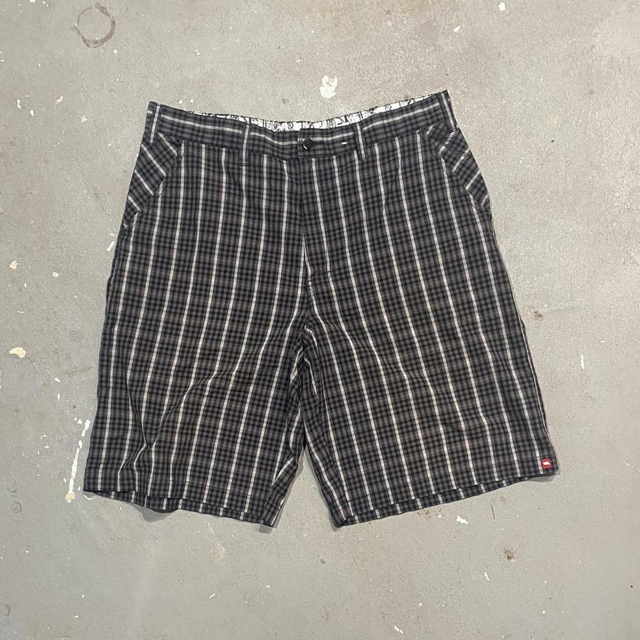 y2k tony hawk shorts below knee dope colors size... - Depop
