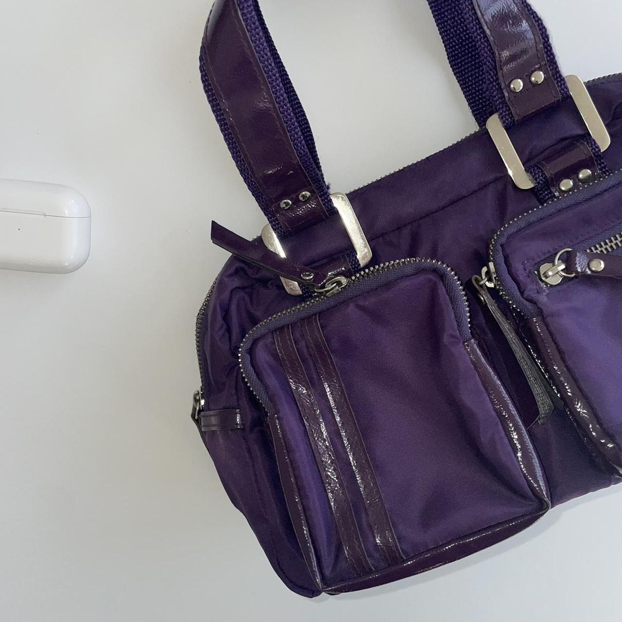 Cutest 00s Y2k vintage purple little bag, zip... - Depop