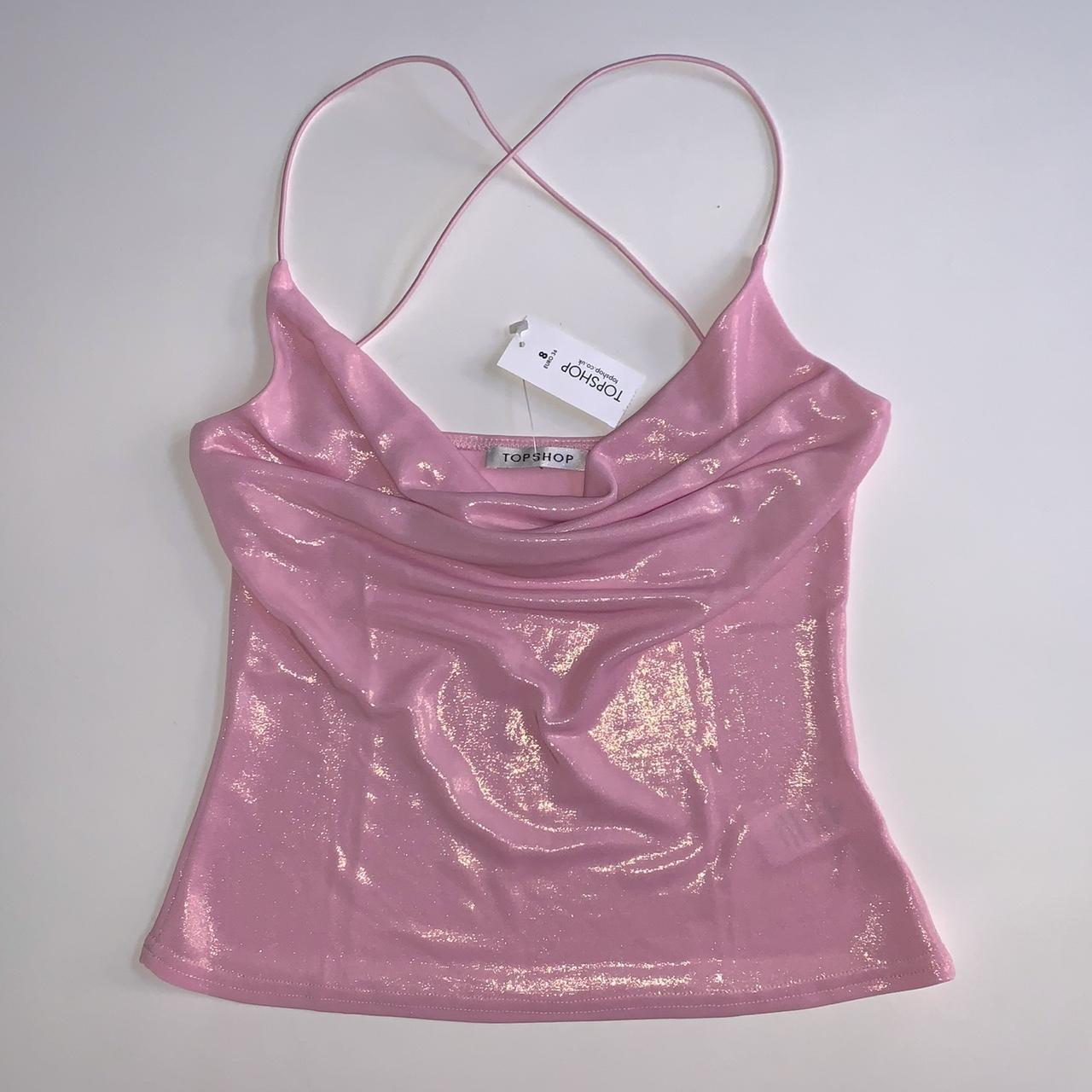 Vintage 2000s Topshop party club top, slinky... - Depop