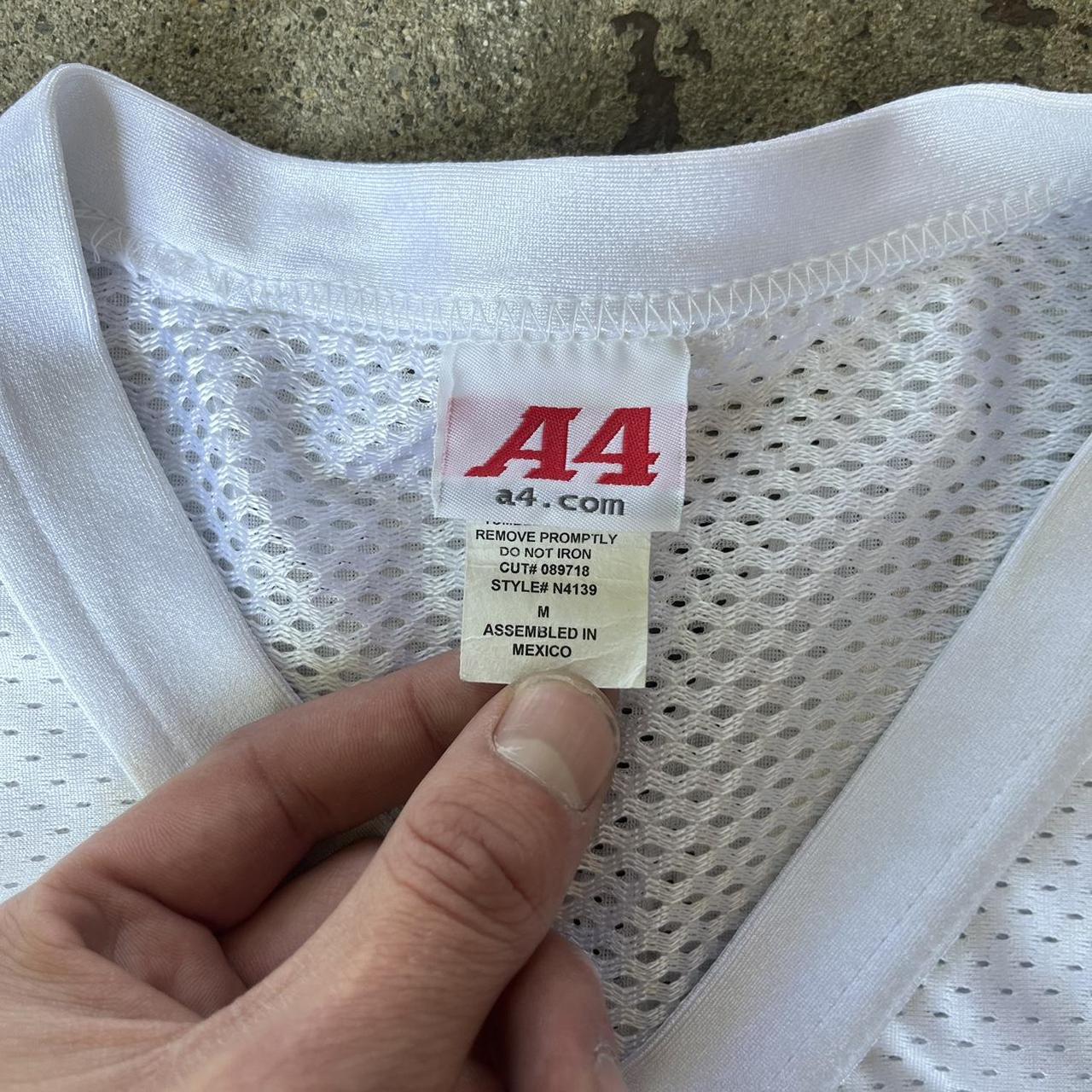 Vintage Cropped Mesh Football Jersey Mens Medium... - Depop