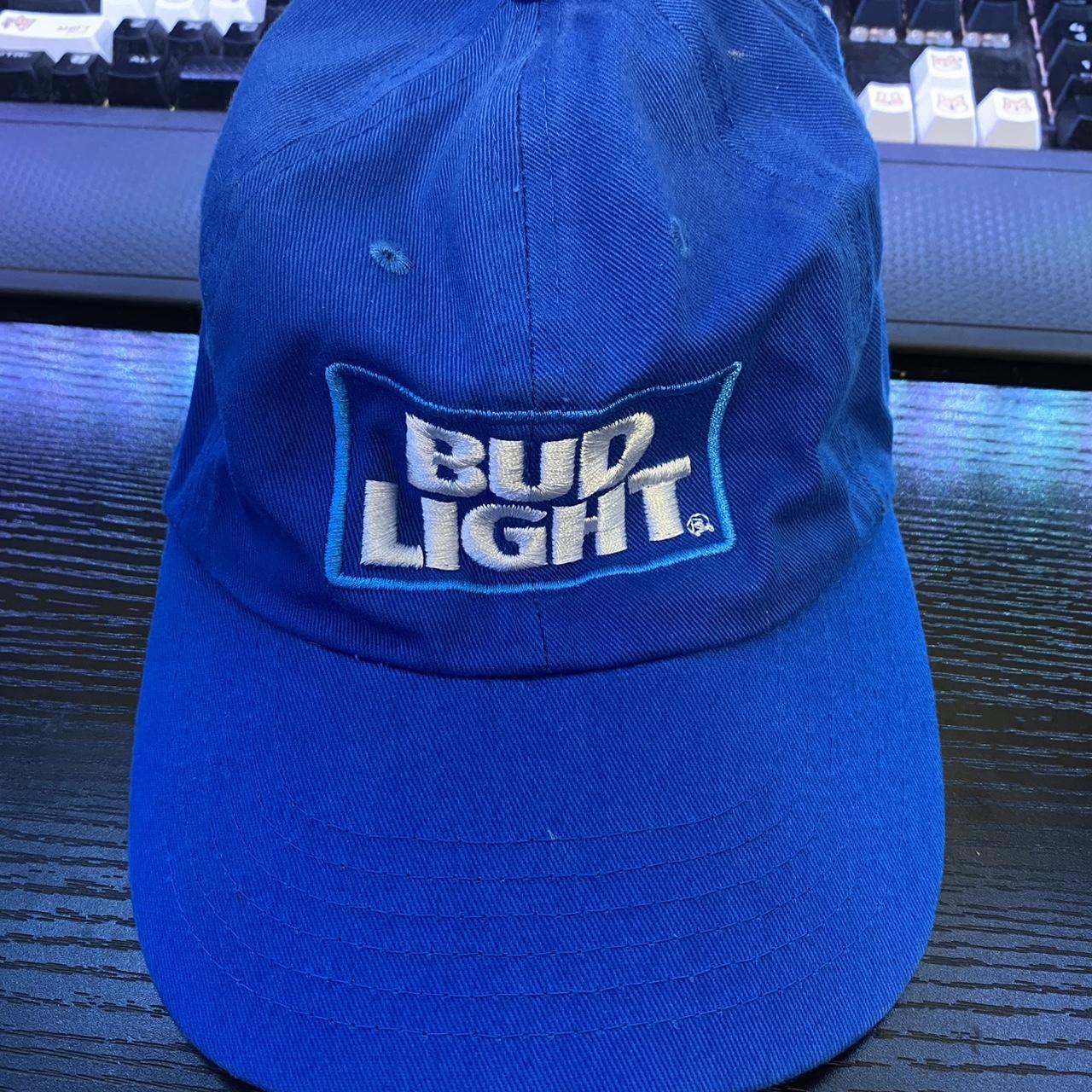 Blue Bud Light cap - Depop