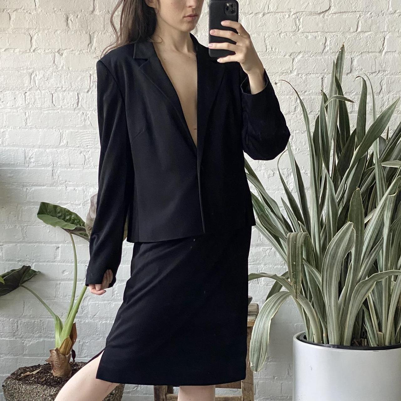 Gianfranco Ferre vintage 90s three-piece black suit... - Depop