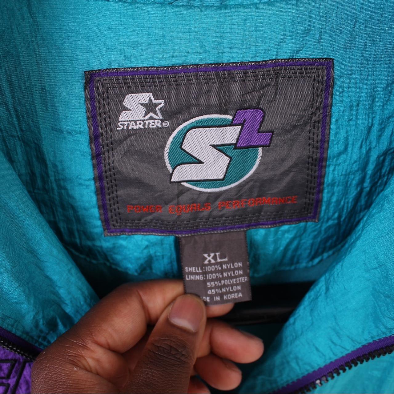 Vintage 90’ Starter shell jacket on Label: XL Pit... - Depop