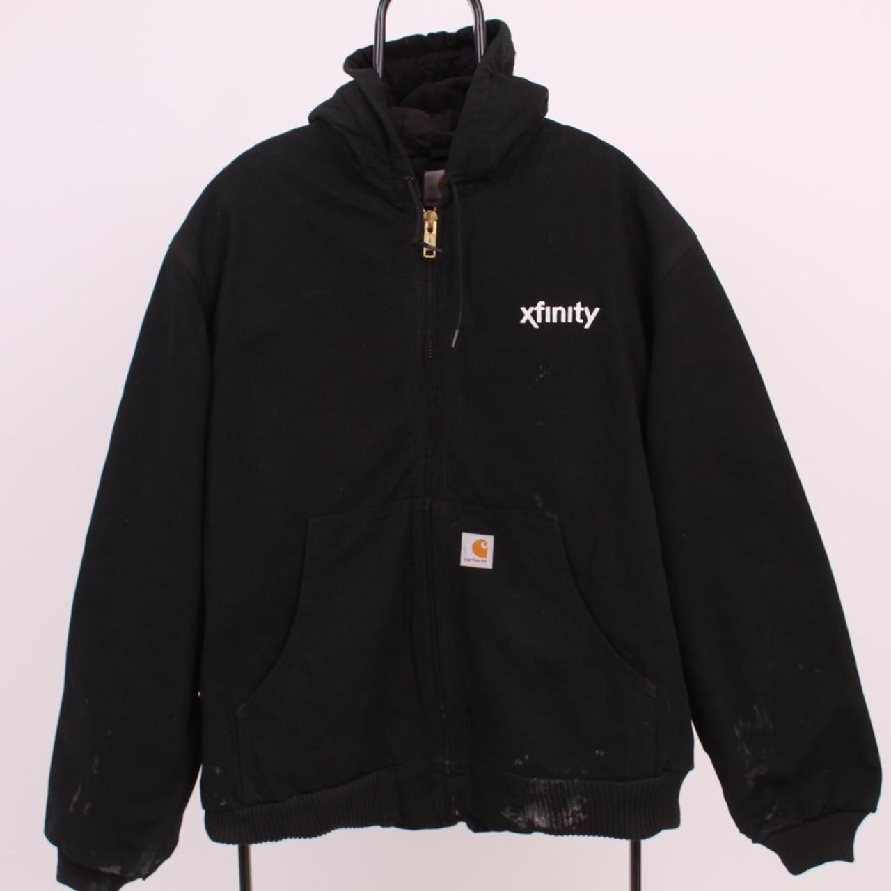 Vintage men’s Carhatt OG active jacket black on... - Depop