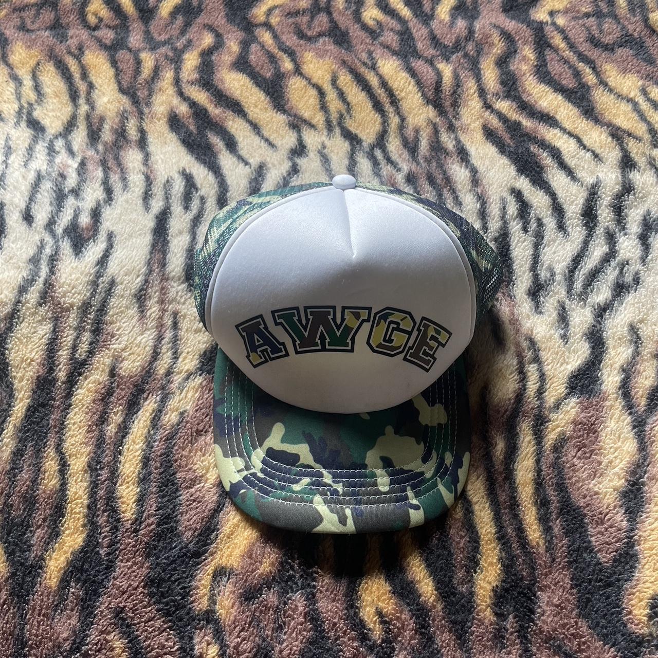 AWGE Snapback White/Camo Adjustable Size Amazing... - Depop