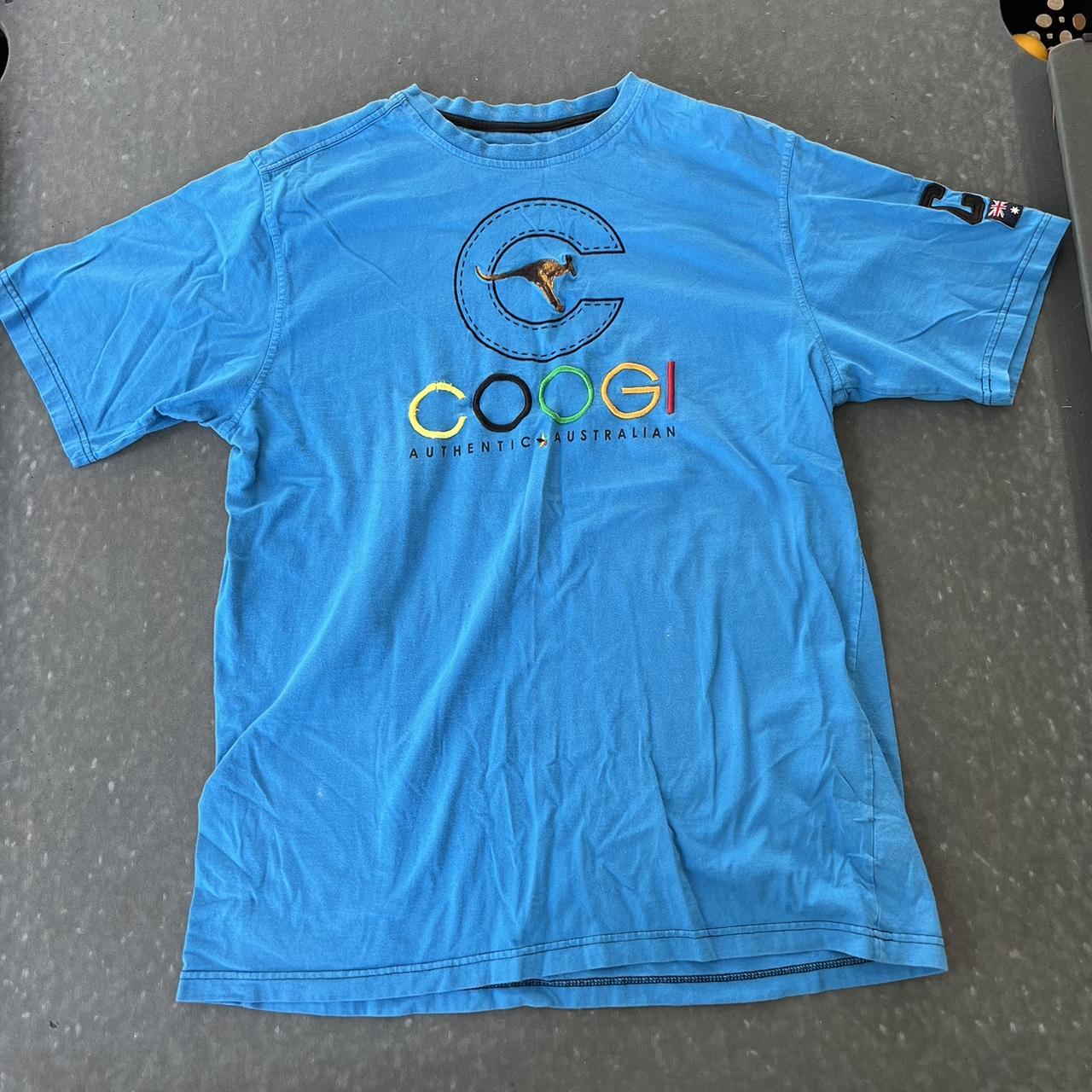 Coogi kangaroo blue shirt Has C6 with Australian... - Depop