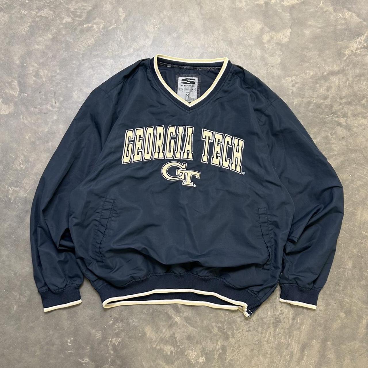 Georgia Tech Vintage Windbreaker Size small Washed... | Depop