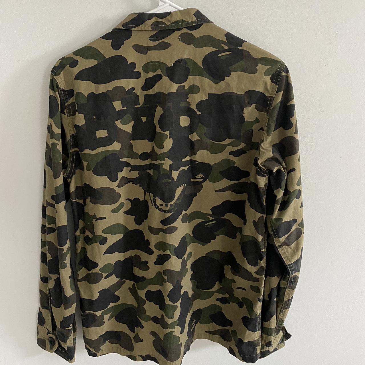 bape army green jacket never really worn forgot i... - Depop