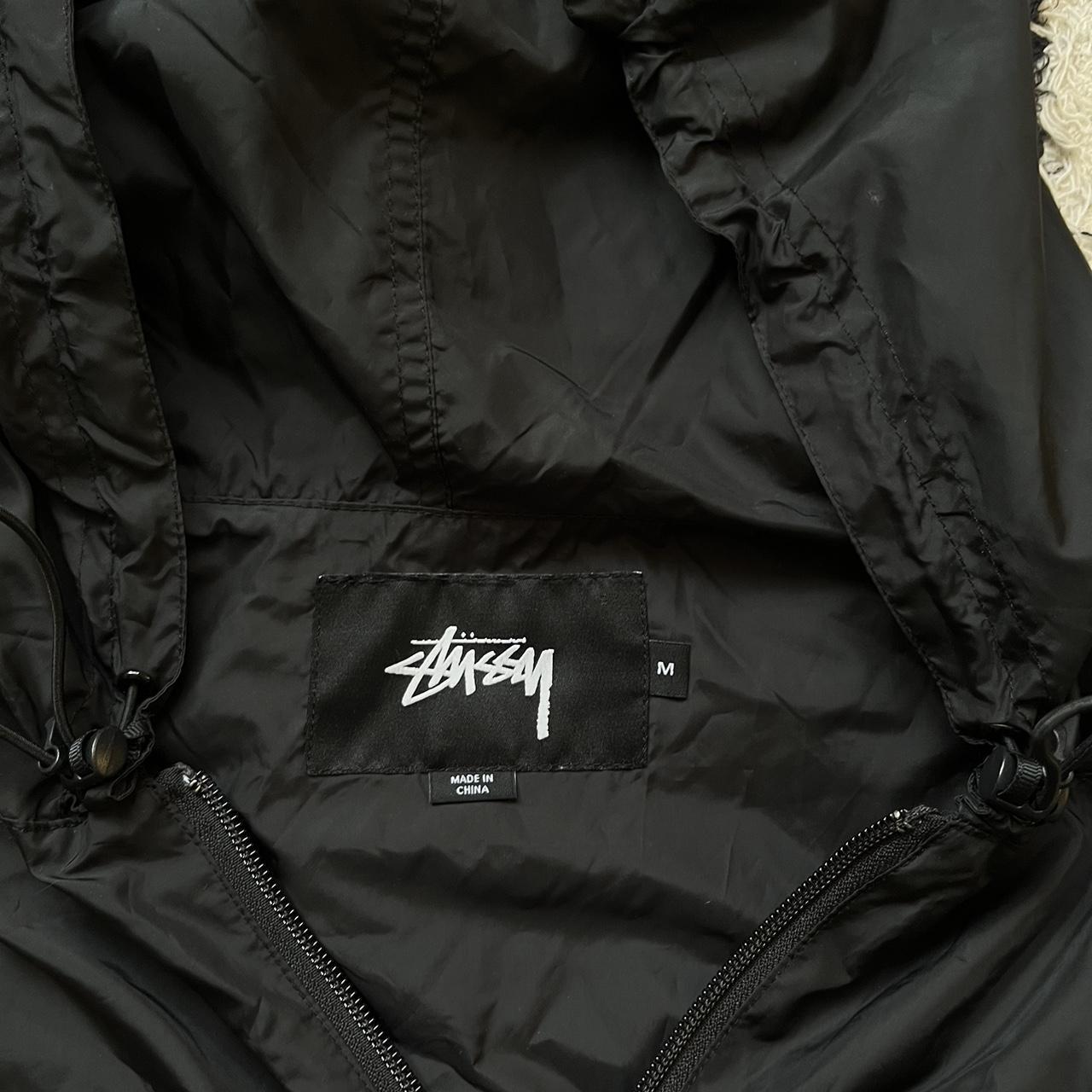 Stüssy Stussy Black Rain Anorak Windbreaker... - Depop