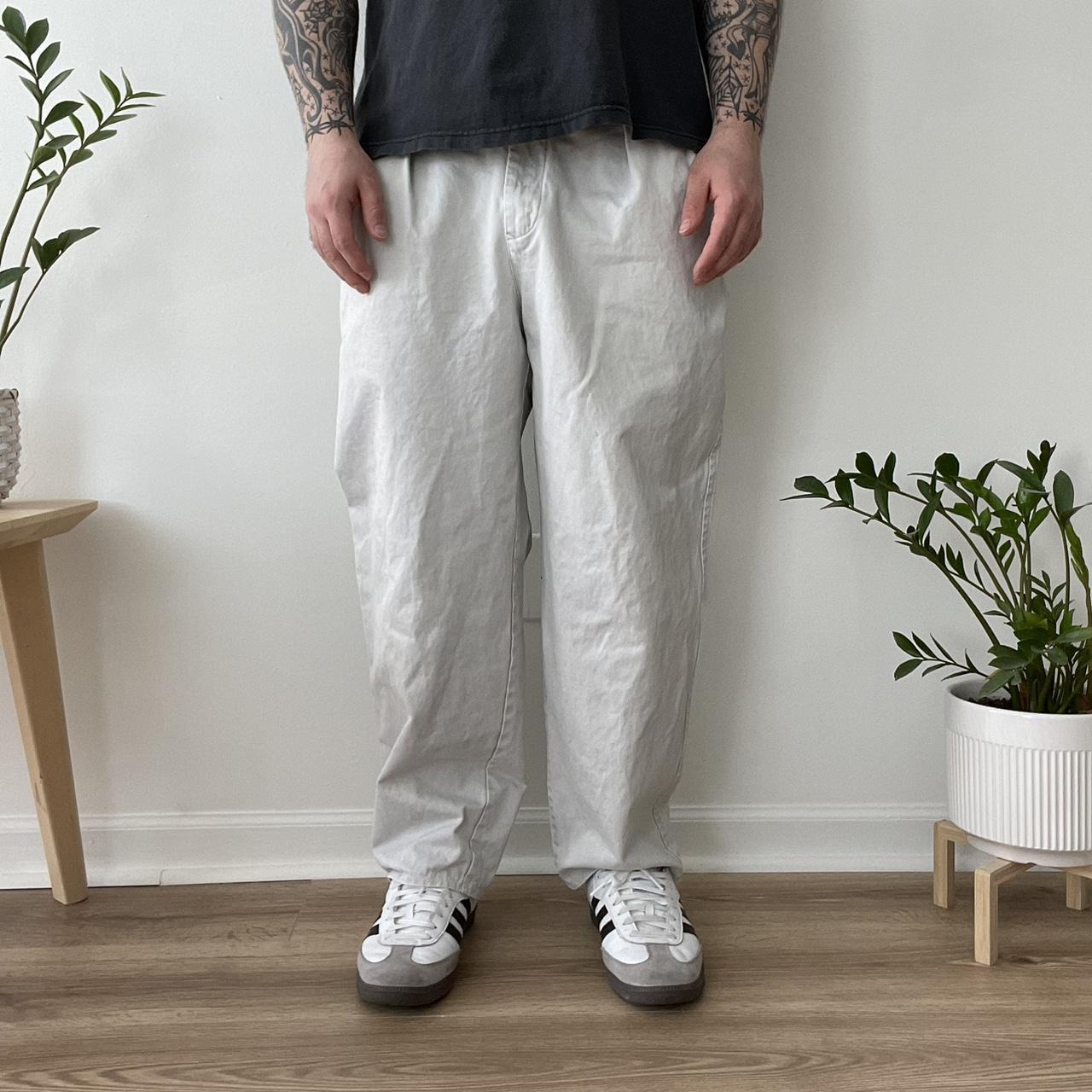 Vintage GAP Light Grey Pants Size: 36 x 30 Waist:... - Depop