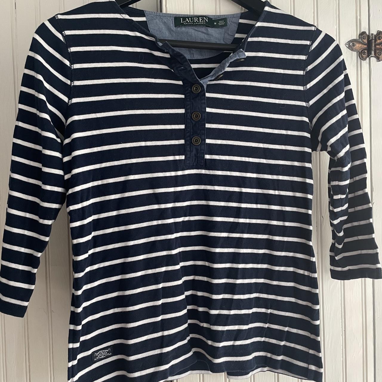 ralph lauren long sleeve sailor tee! - Depop