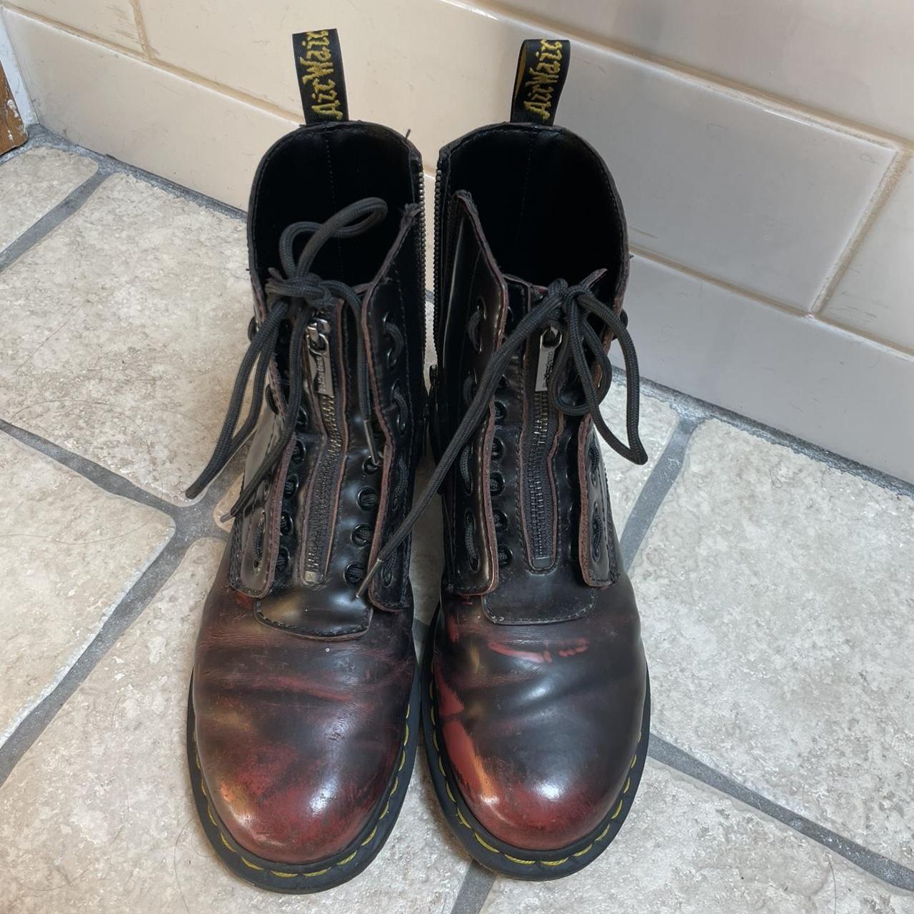 Doc marten 1460 pascal front zip Cherry... - Depop