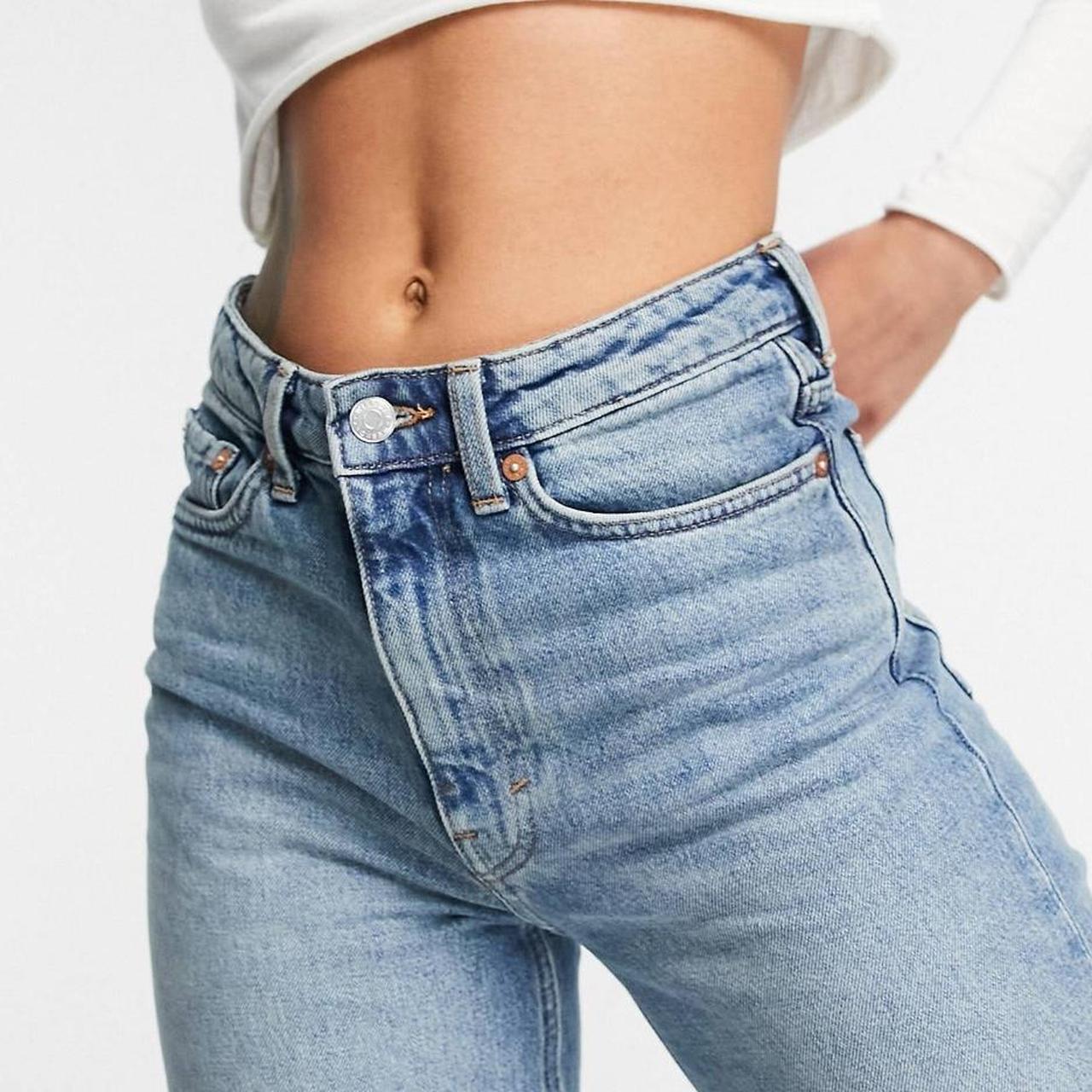 Weekday Seattle cotton high waisted jeans in San... - Depop