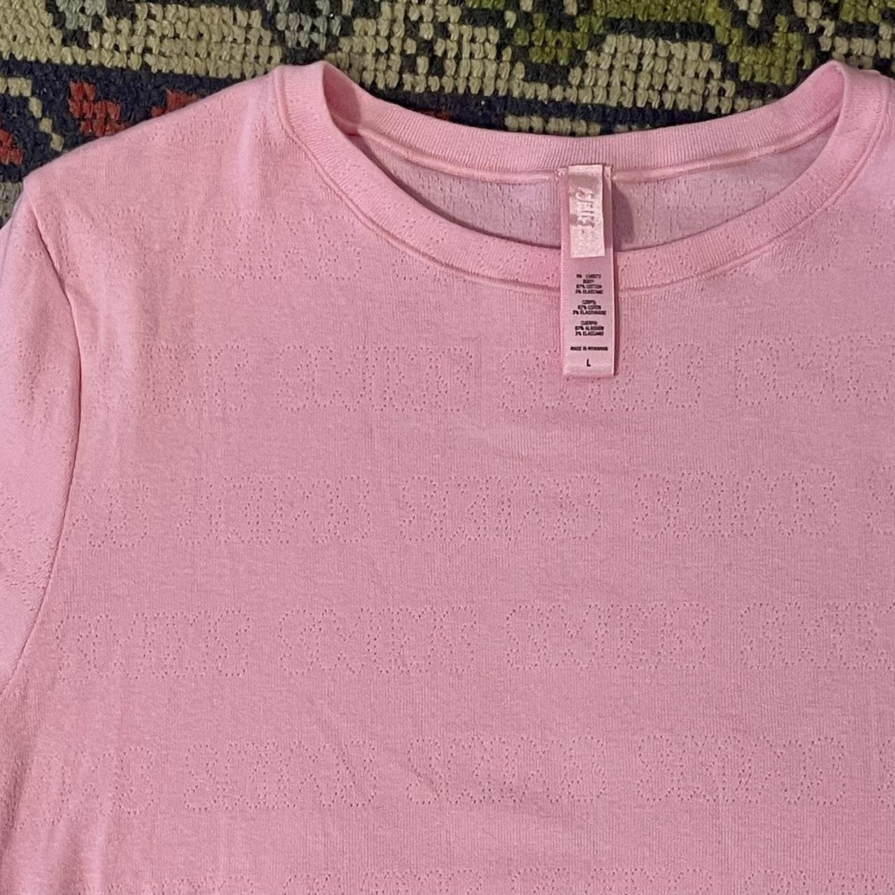 SKIMS BABY PINK POINTELLE SUPER CROPPED TOP never... - Depop