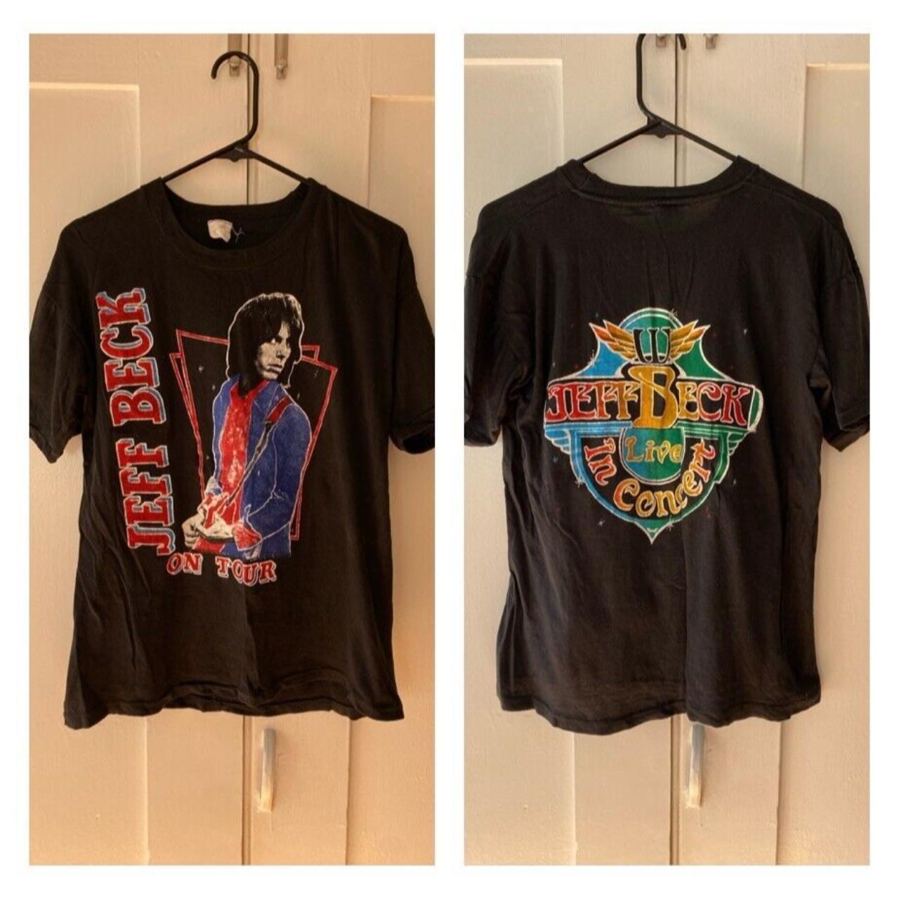 VTG 80's 90's Jeff Beck Tour Shirt Single Stitch... - Depop