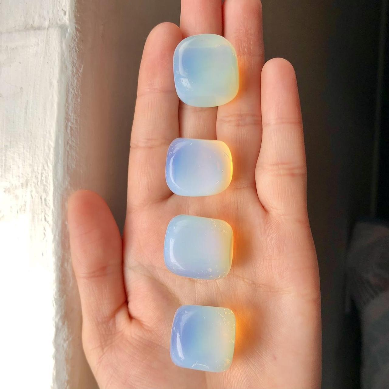 2pcs • Opalite Cube Tumbled Stone 🩵🔥 You will... - Depop