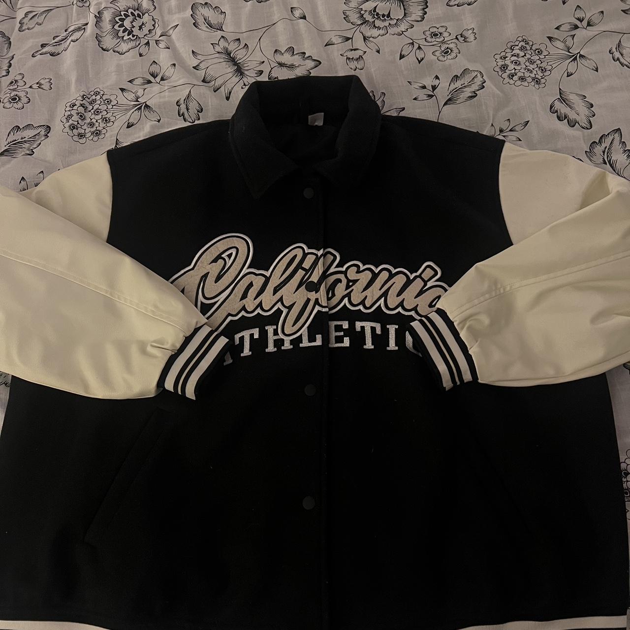 H&M Oversized Varsity Style Jacket - Depop