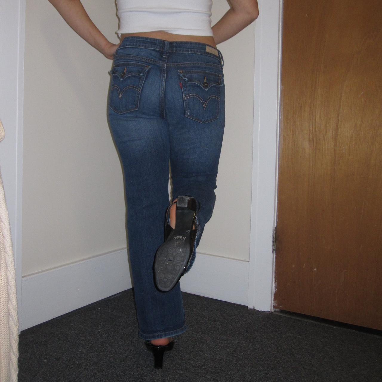 Levi’s 545 low bootcut baggy jeans - button clasp... - Depop