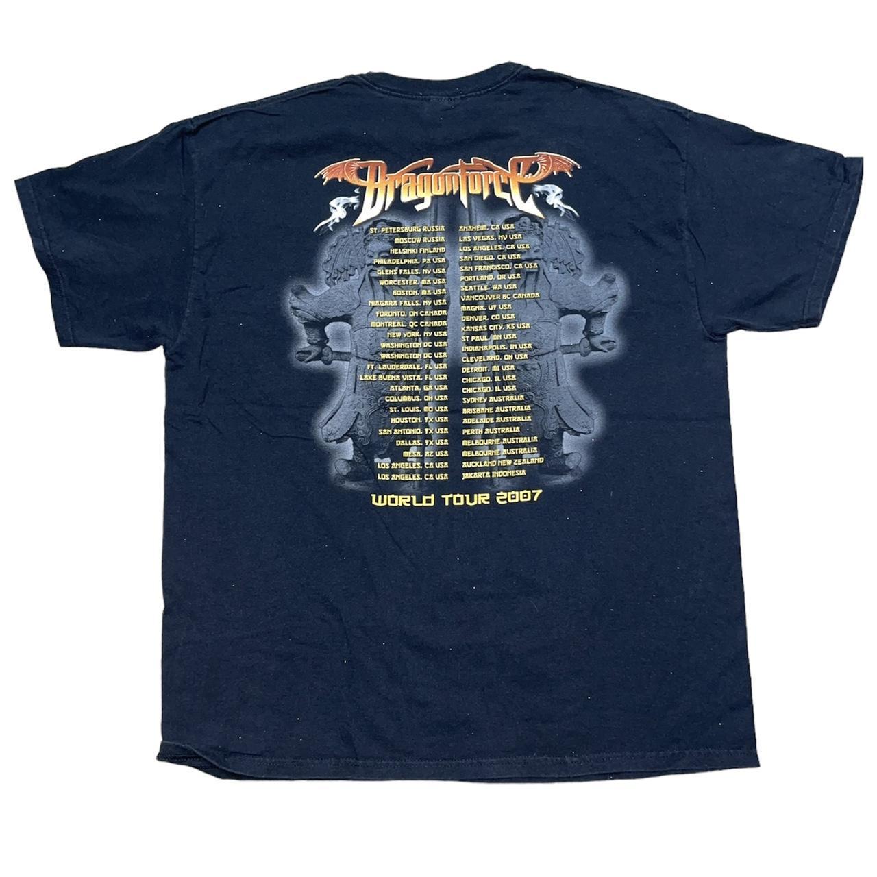Dragonforce shirt Double sided graphic tee... - Depop