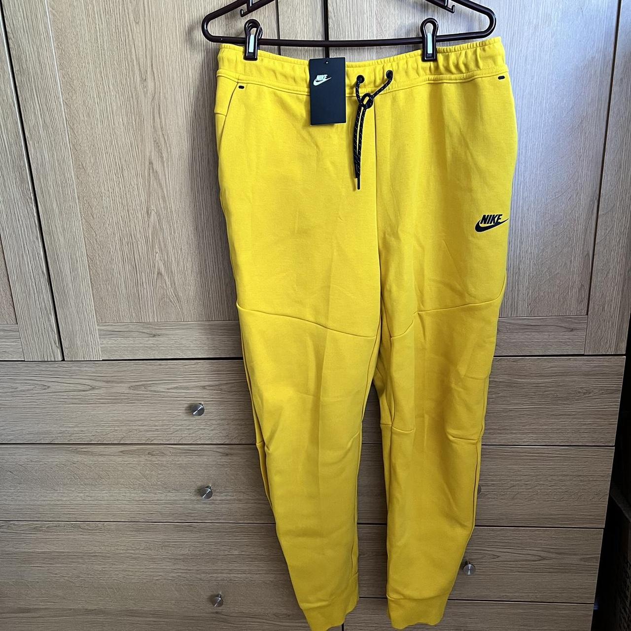 Brand New With Tags Men’s Yellow Nike Sweatpants... - Depop