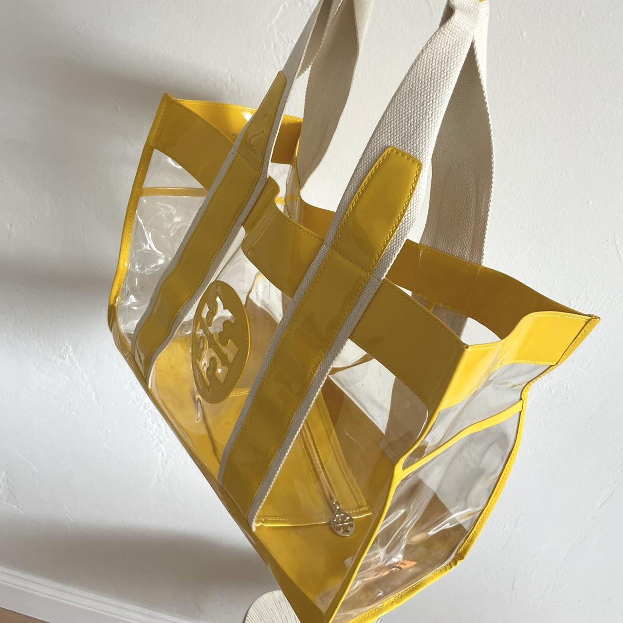Tory Burch pvc transparent tote bag Y2K piece in... - Depop