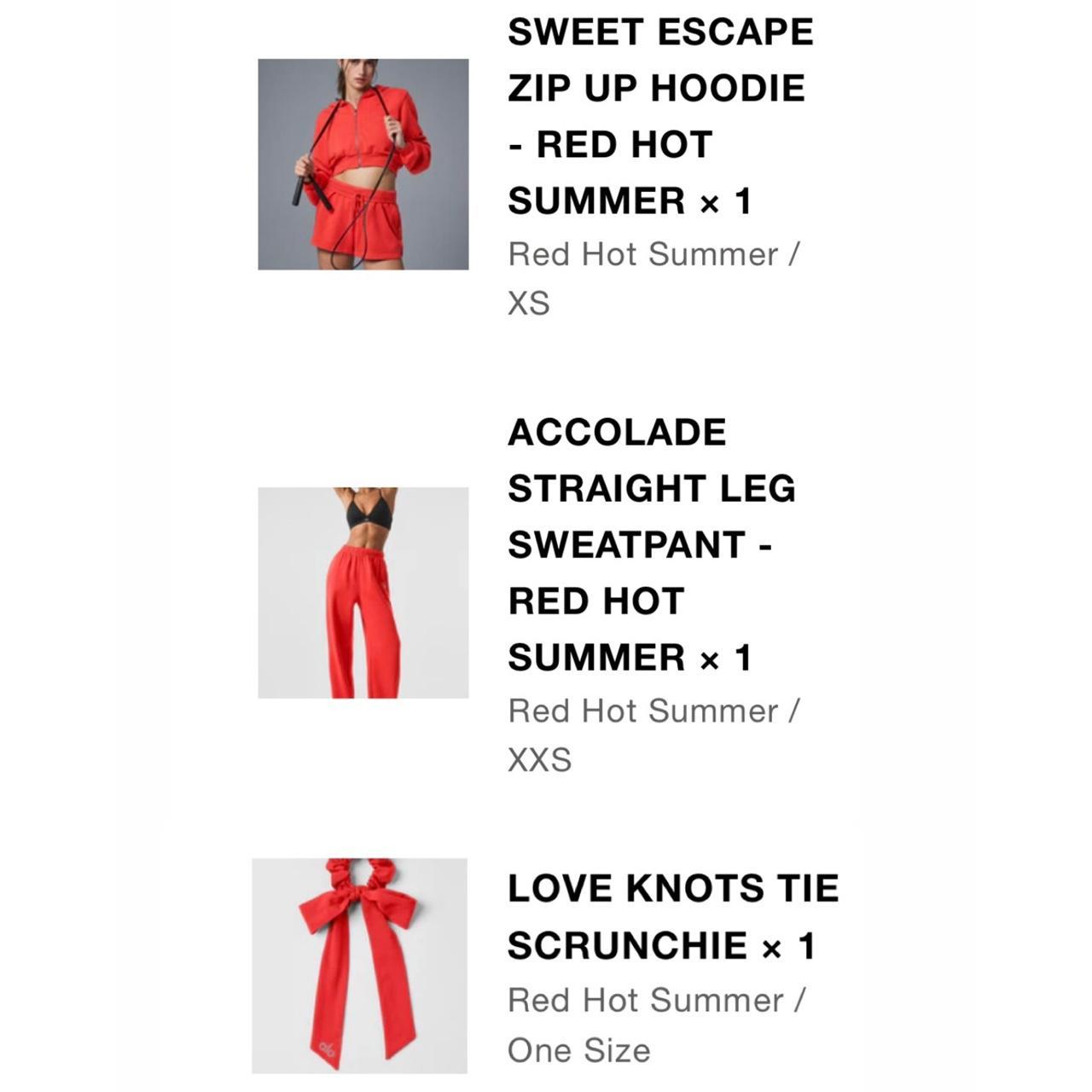 Alo Yoga set ★ Red Hot Summer ★ sold out new 2024... - Depop