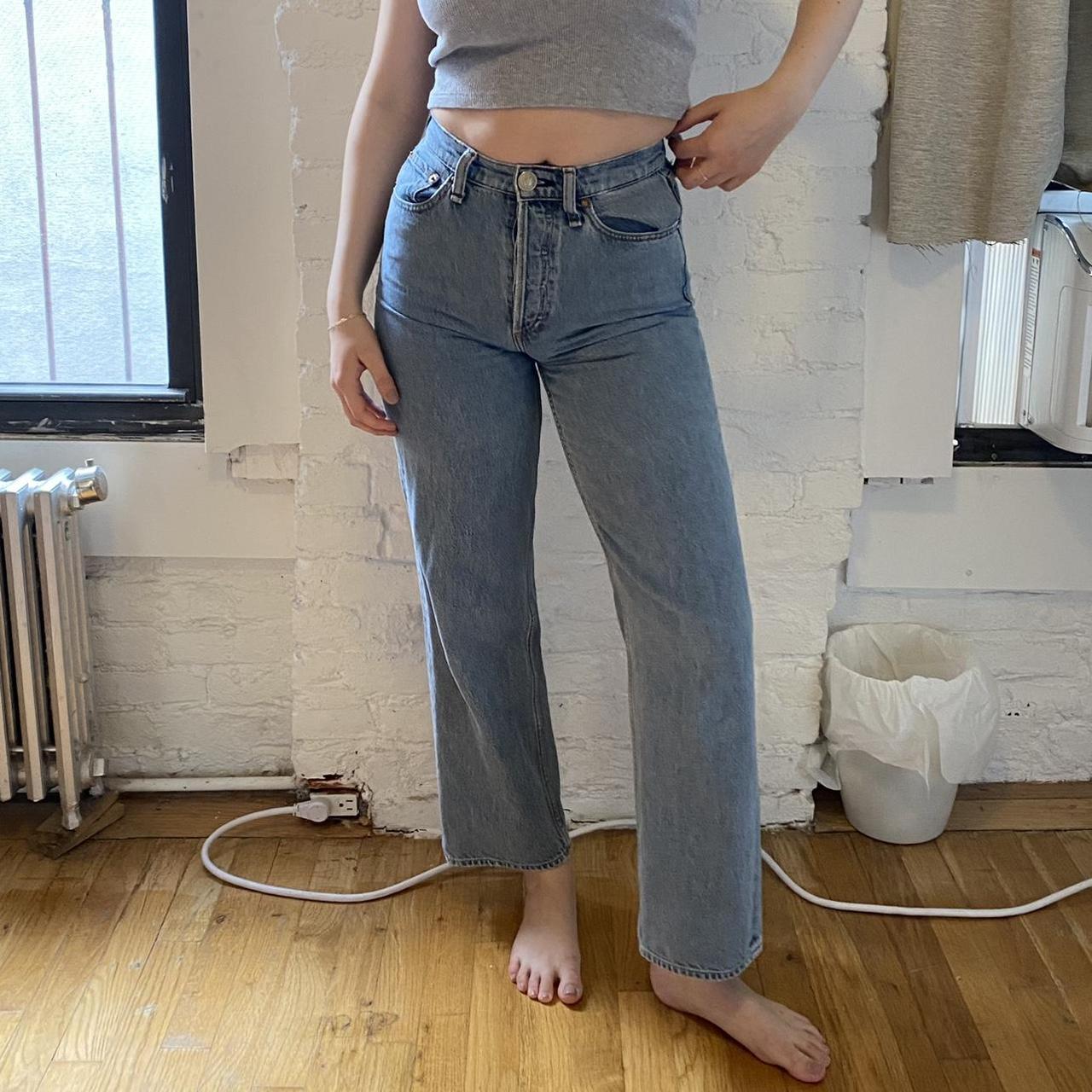 rag and bone jeans! Ruth Super High rise Straight... - Depop