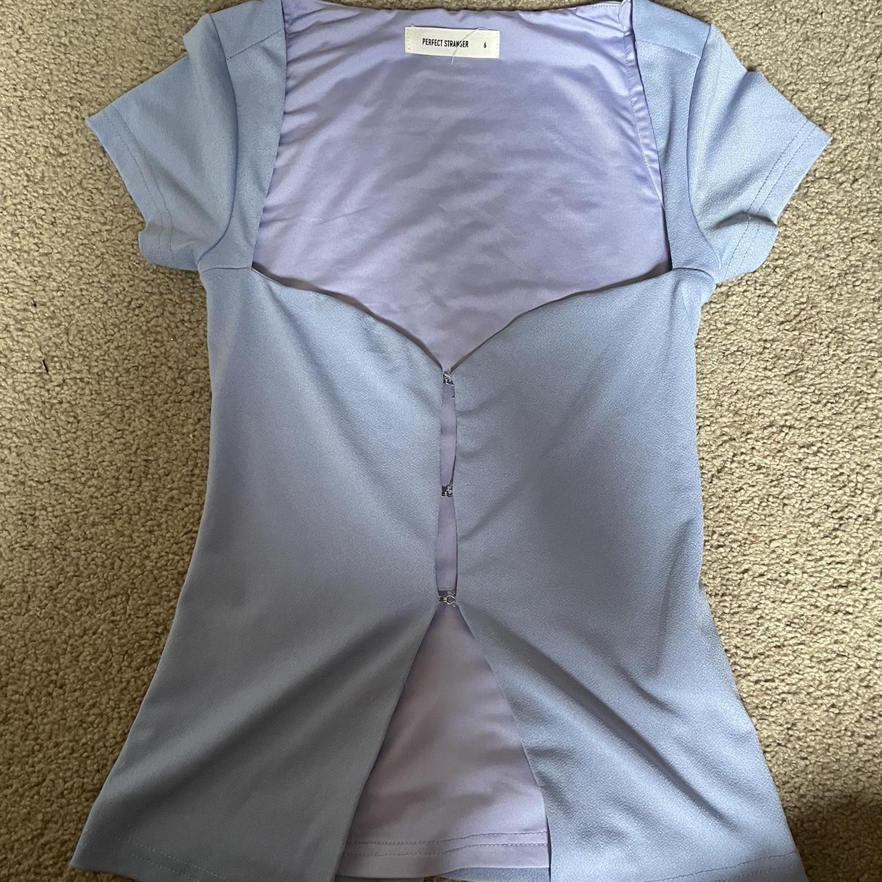 Perfect Stranger Willow split front top in a size 6,... - Depop