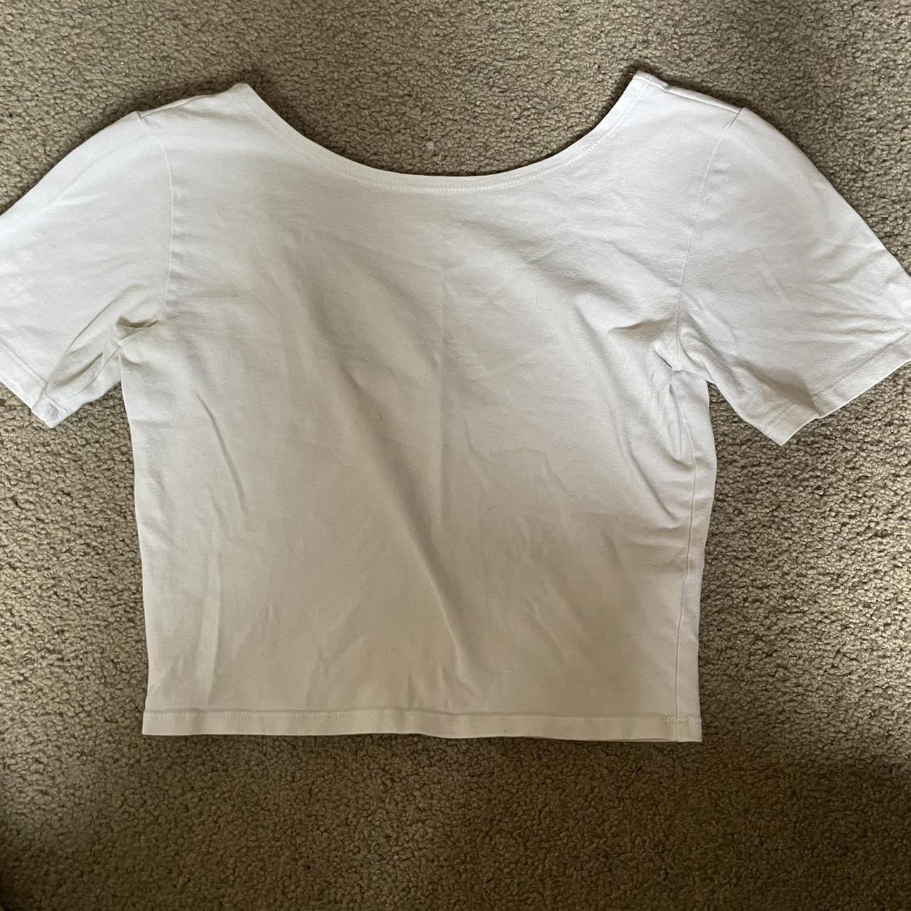 Glassons white backless top in size small Super... - Depop