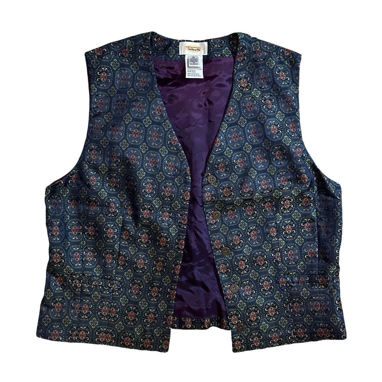 Vintage vest with fun, funky patter. Super unique! - Depop