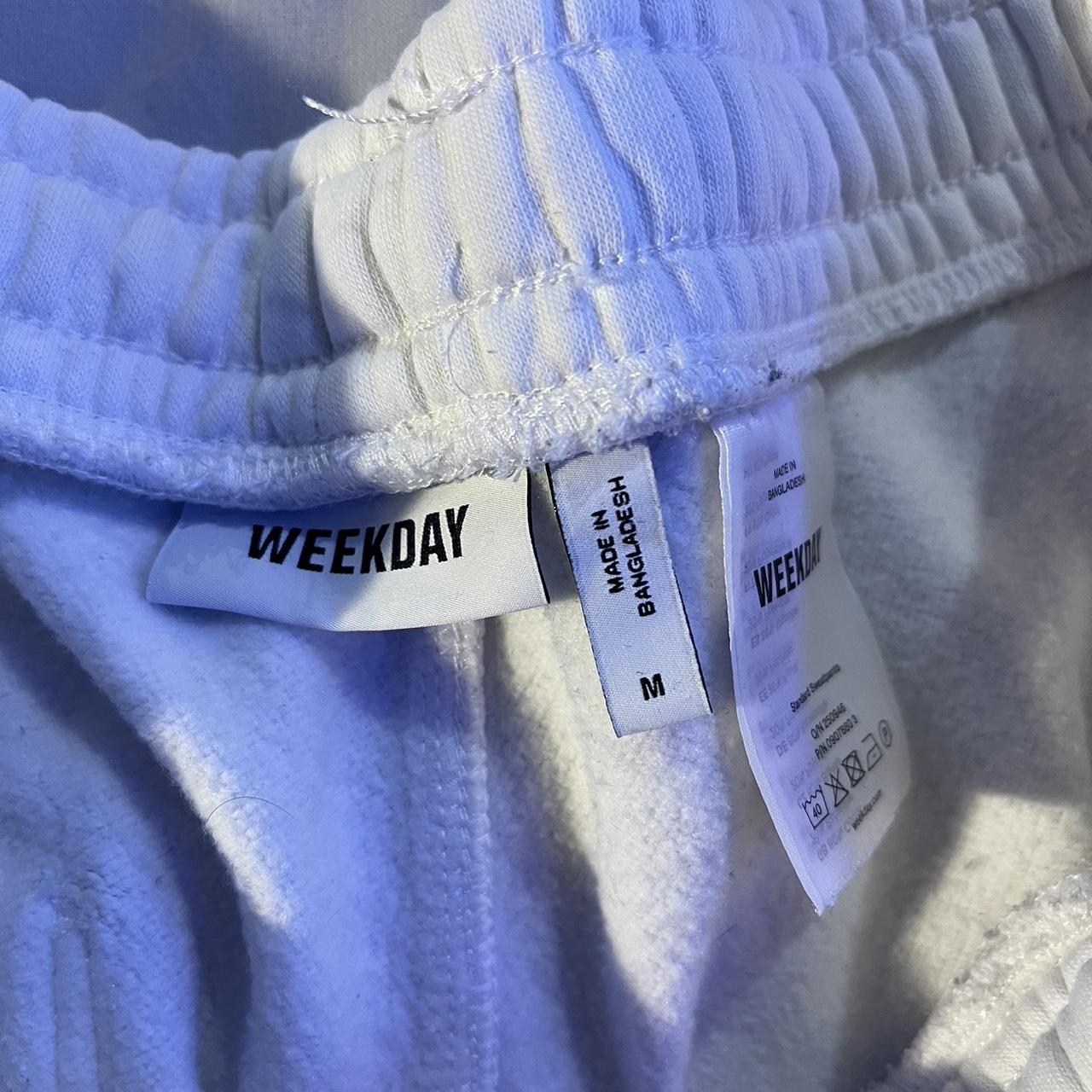 Weekday white joggers - Depop