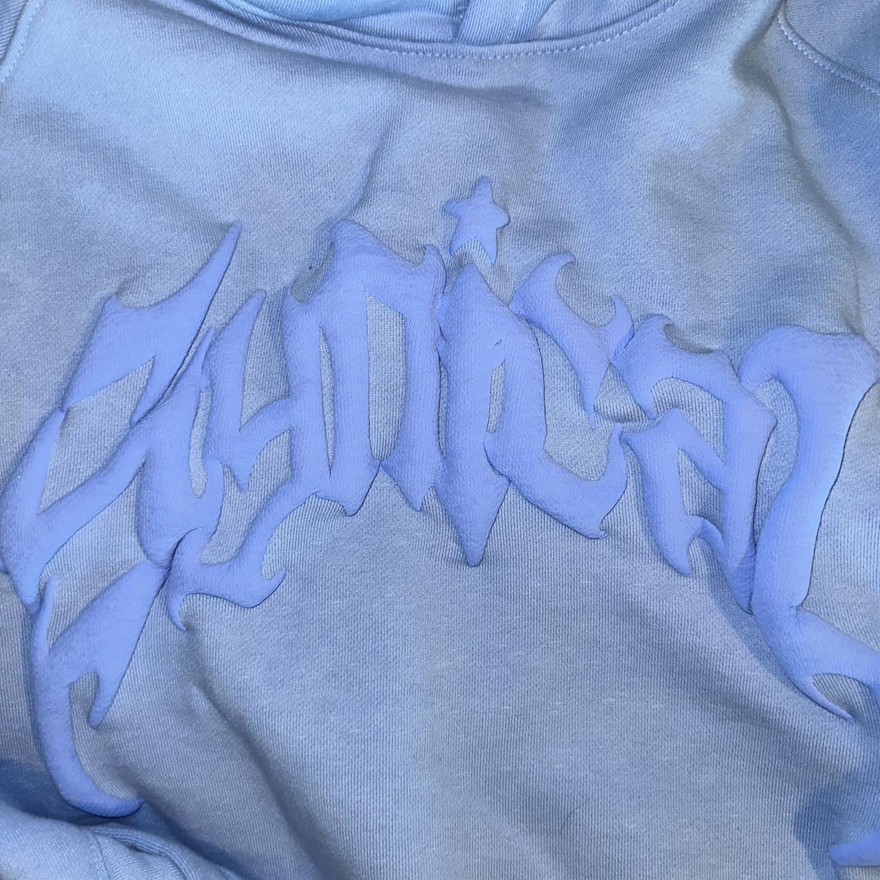 baby blue limited release synical global LARGE... - Depop
