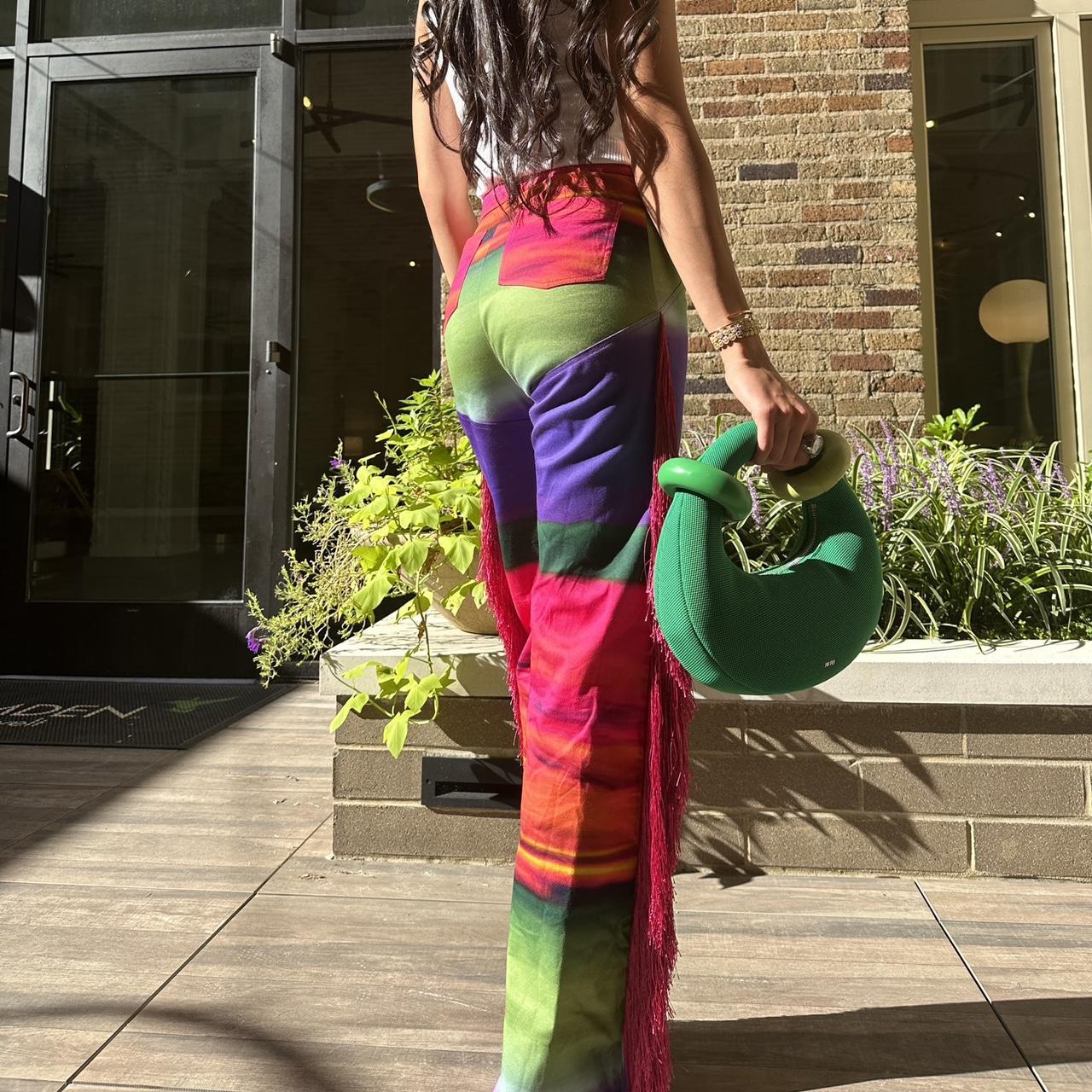 Noa on the road pants in multi stripe from mirae,... - Depop