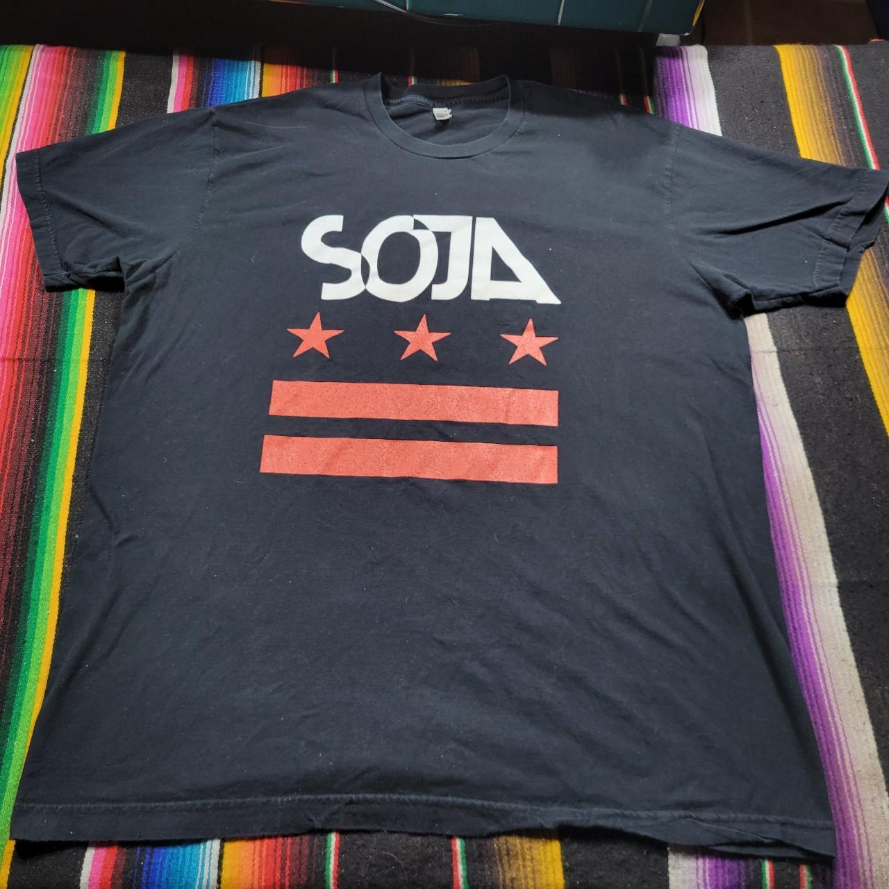 SOJA Reggae Music Band Rasta T-Shirt Size 2XL... - Depop