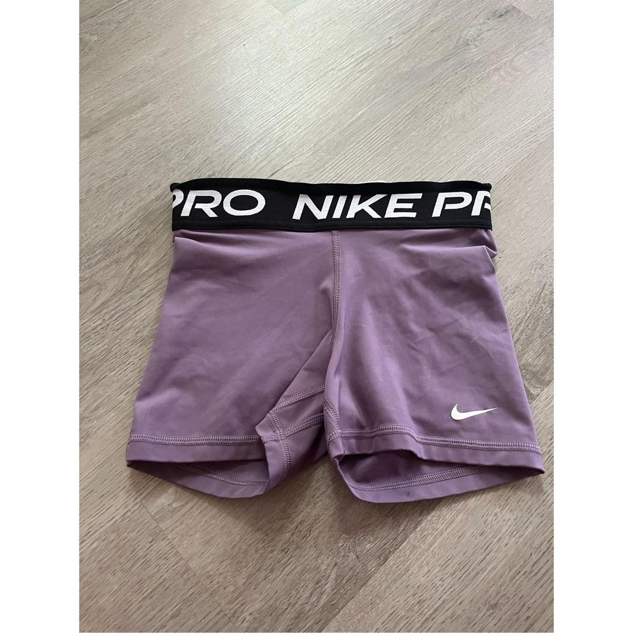 Nike Women's Black and Purple Shorts | Depop