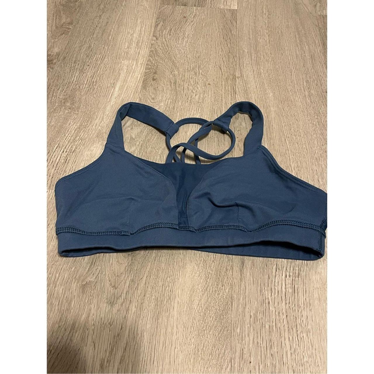 Patagonia Blue Sports Bra Size Medium -Good... - Depop
