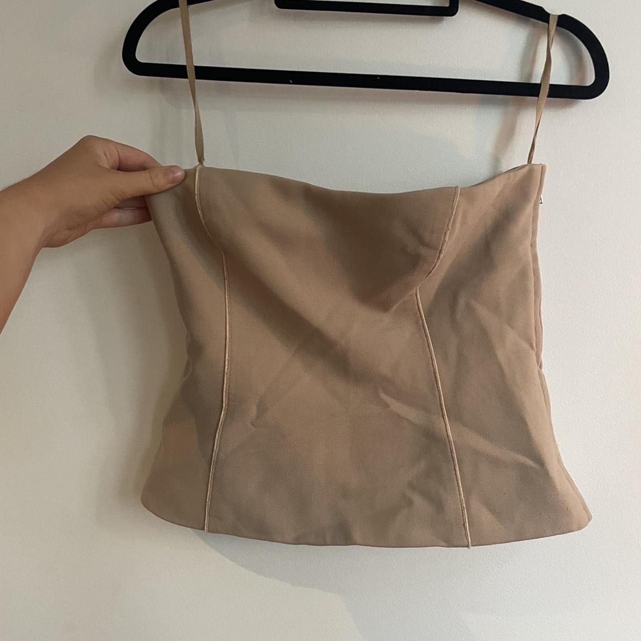 Sir the label beige bustier / corset top Size... - Depop