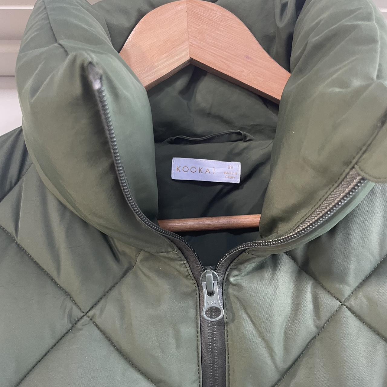 Kookai Camden puffer in loden green Quilted all... | Depop