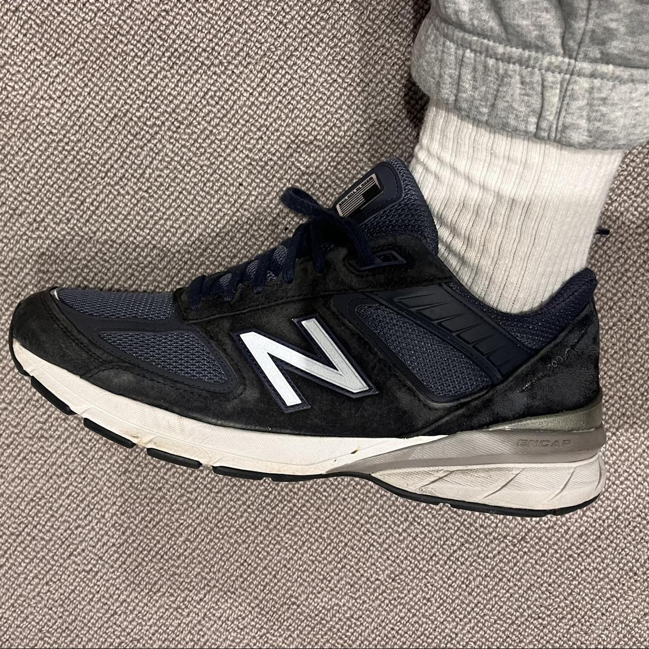 New Balance 990 v5 Made in the USA in blue size... - Depop