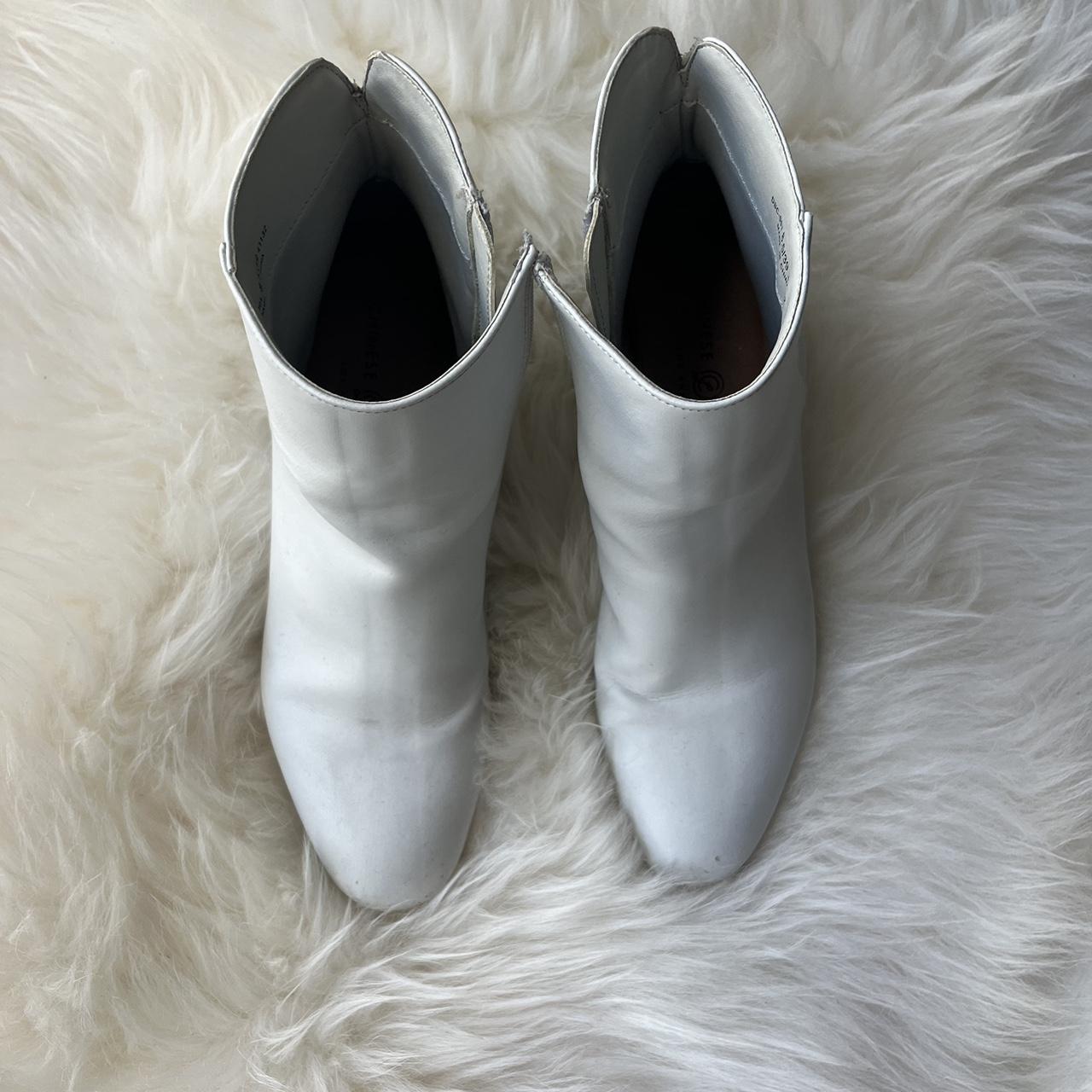 WHITE MINI GOGO BOOTS #gogoboot #whiteboots #retro... - Depop