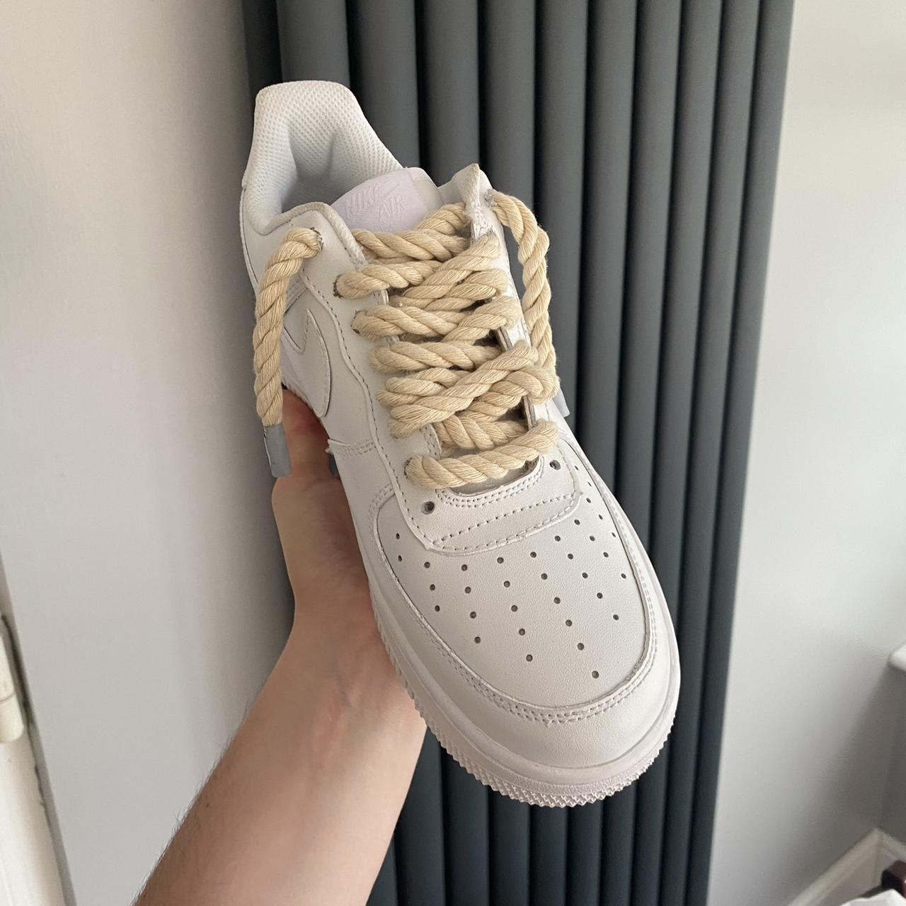 Air Force 1 Rope Laces Size 8.5 Here are custom air... - Depop