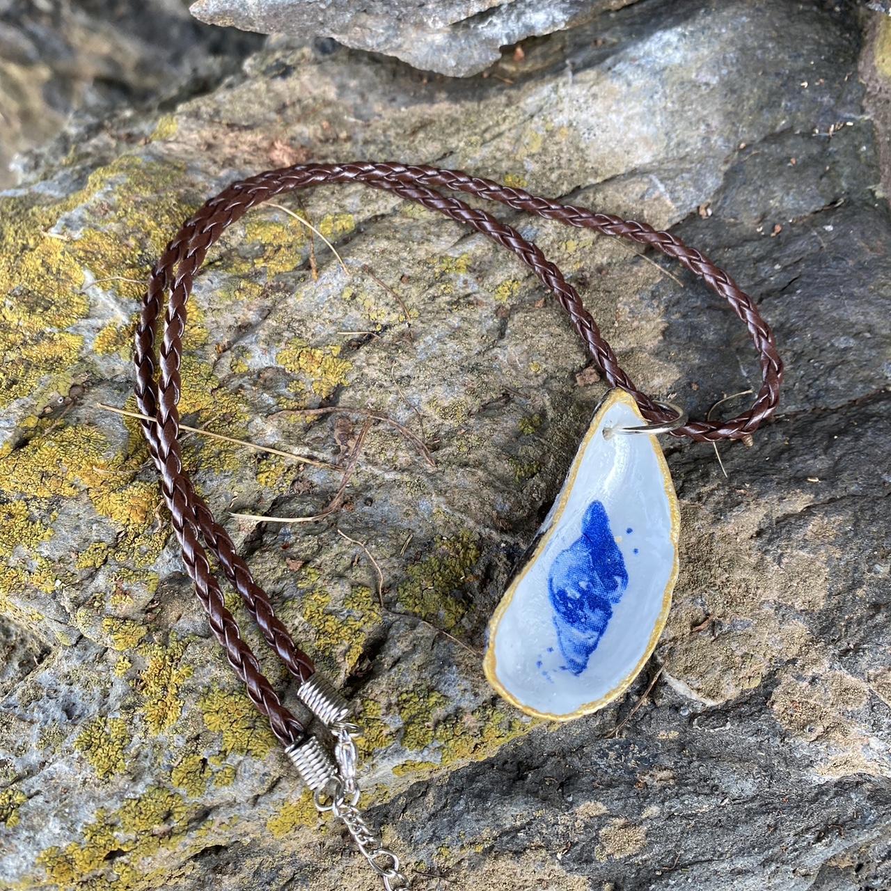Whelk Design Mussel Shell Necklace - Looe,... - Depop