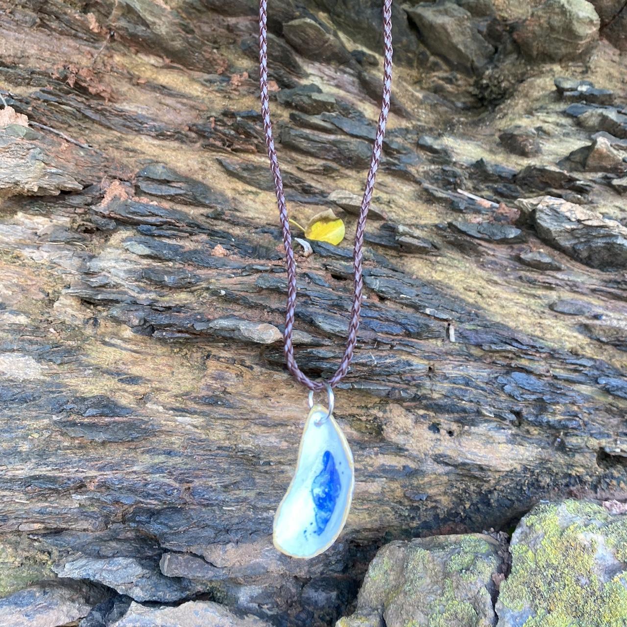 Whelk Design Mussel Shell Necklace - Looe,... - Depop