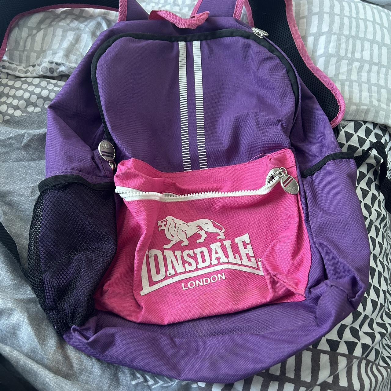 Lonsdale back pack #backpack #gym #school... - Depop