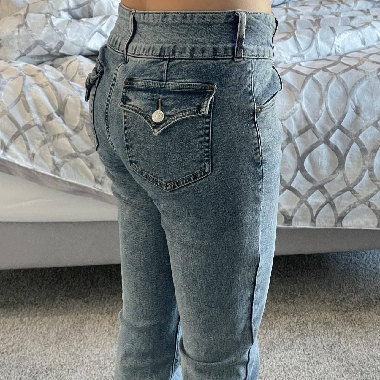 pacsun bootcut stretchy jeans 🦋 size 28 (fits sizes... - Depop