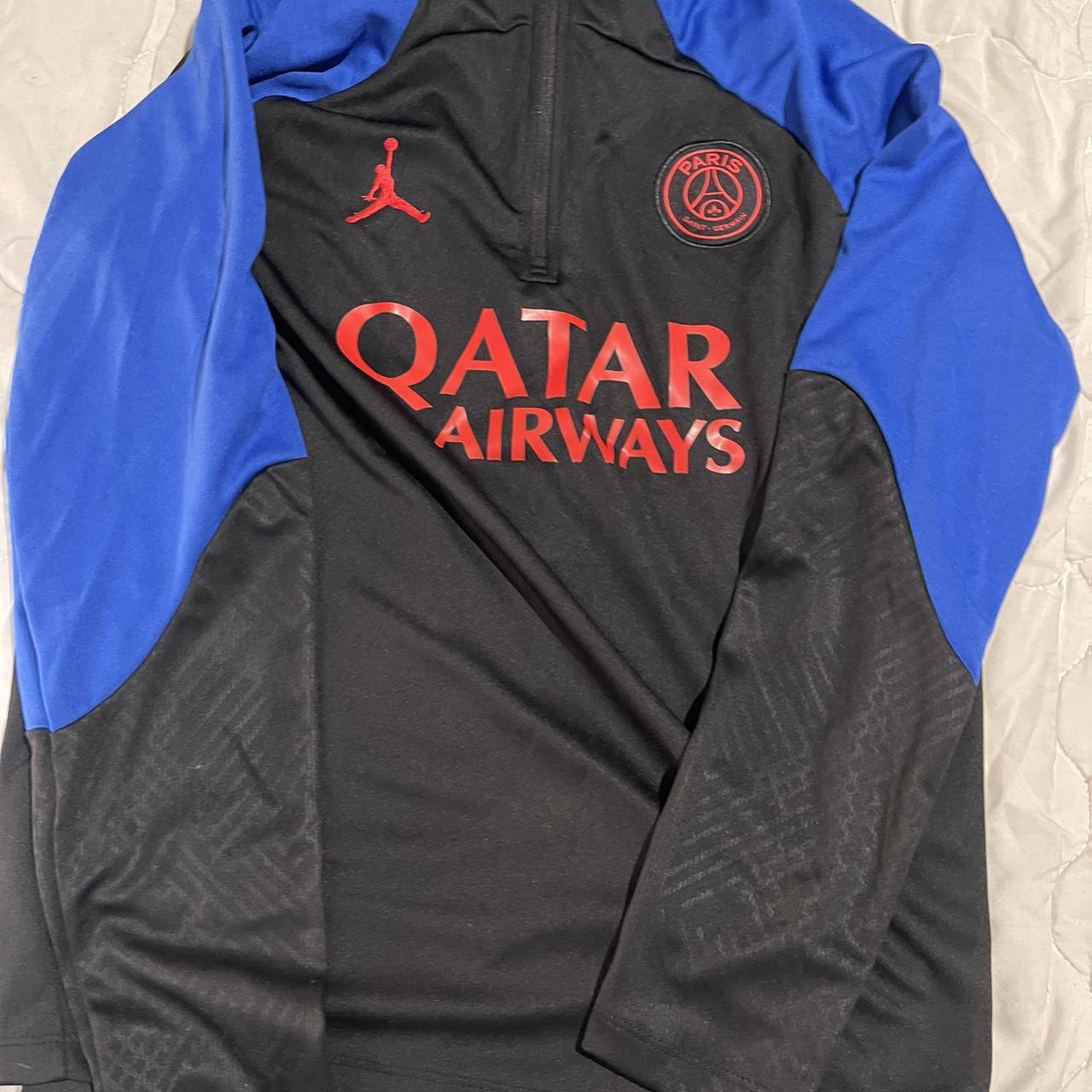 Nike x psg training kit tracksuit size medium Fits... - Depop