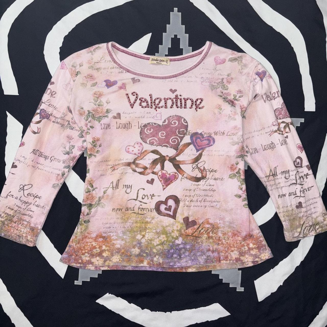 Graphic Longsleeve ⛤ pink/multi color graphic tee,... - Depop