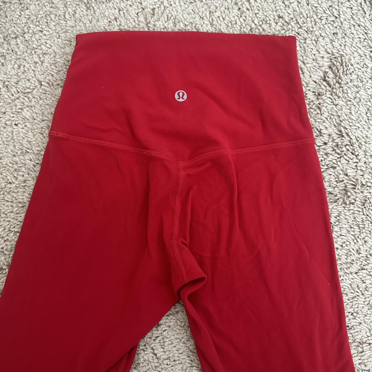 Red Lululemon align 25” #lululemon - Depop