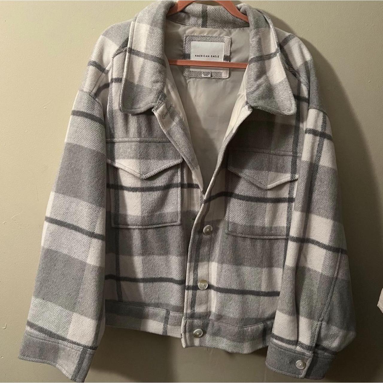 taylor swift evermore inspired coat grey american... - Depop