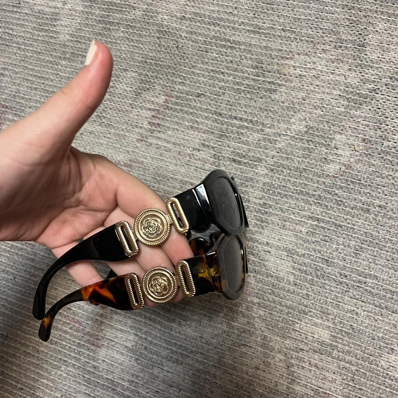 Versace dupe sunglasses. Tortoise shell & black.... - Depop